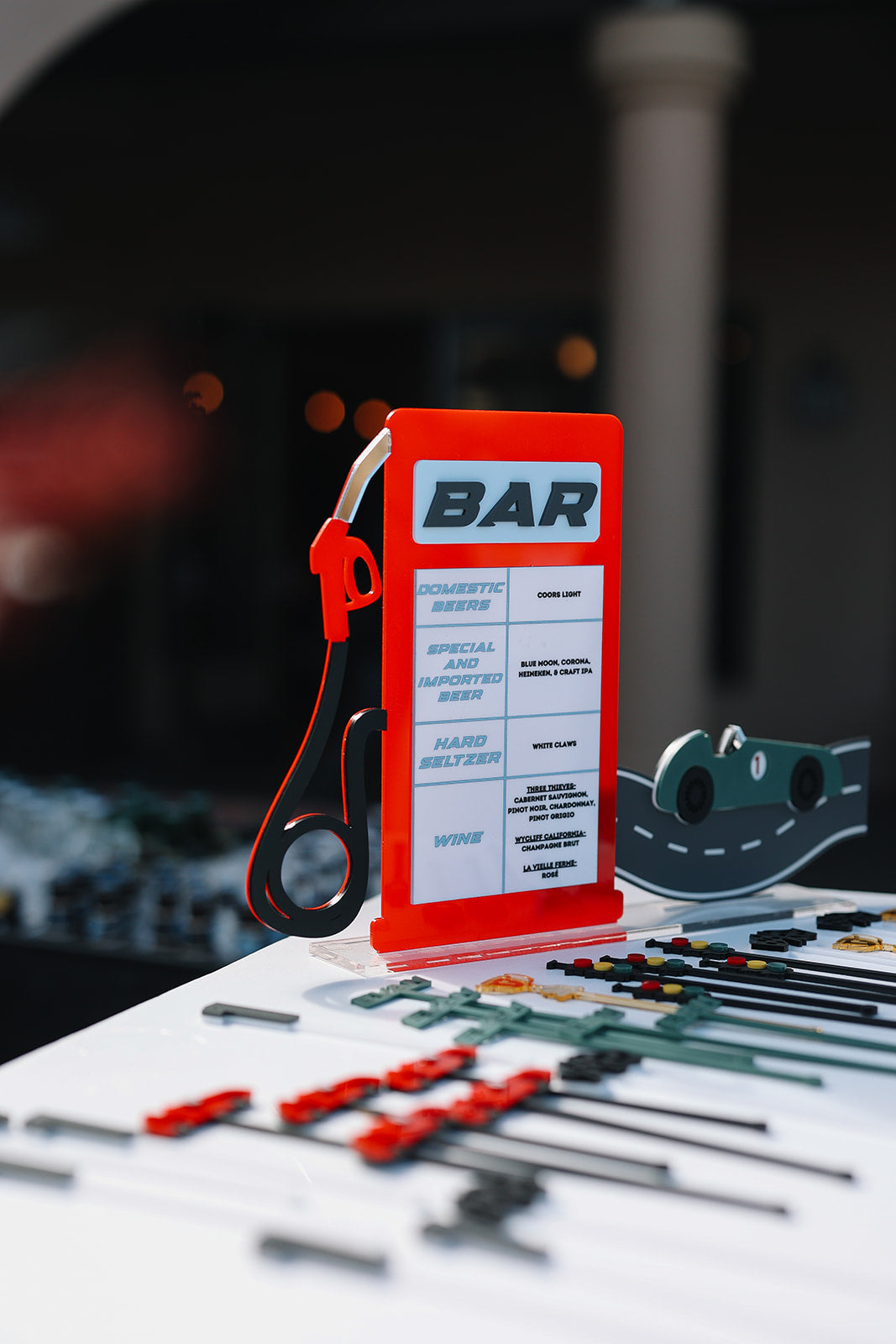 Racecar Bar Menu – sipsandsoirees